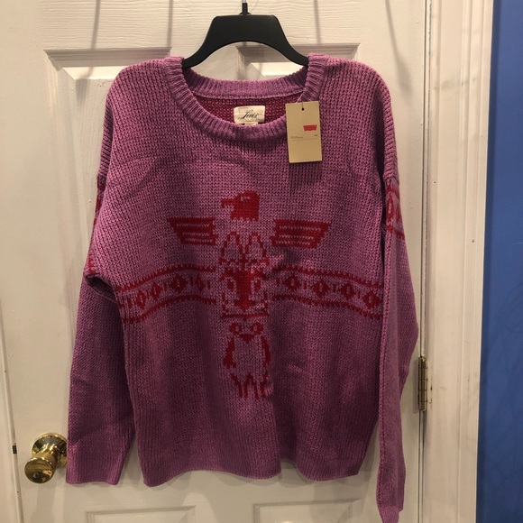 Levi's | Sweaters | Levis Thunderbird Sweater Rare L | Poshmark